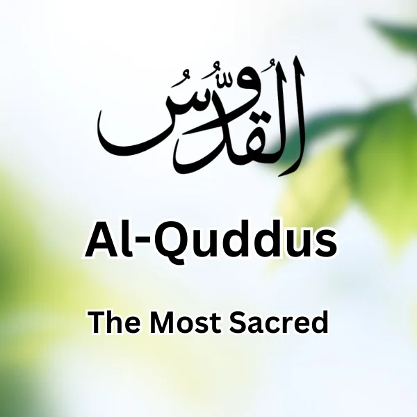 The meaning of Al-Quddus (The Most Sacred) - IslamFAQ