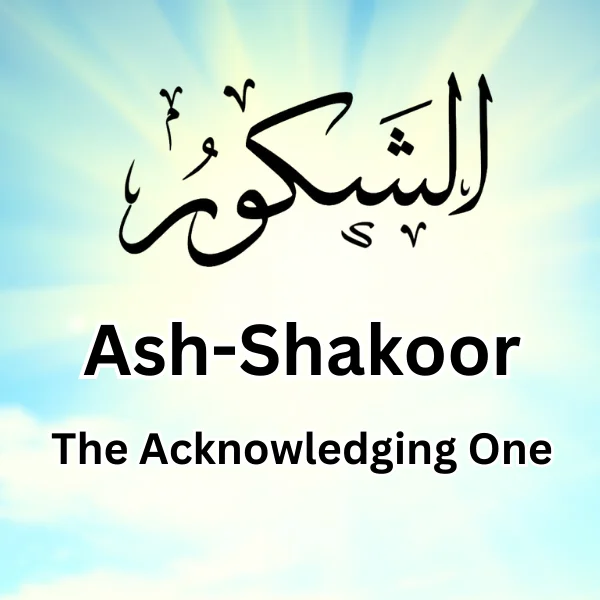The Most Beautiful Names of Allah: الشَّكُورُ Ash-Shakoor (The Acknowledging One) - IslamFAQ